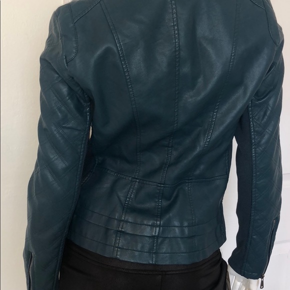 Baccini | Jackets & Coats | Baccini Fitted Faux Leather Jacket | Poshmark